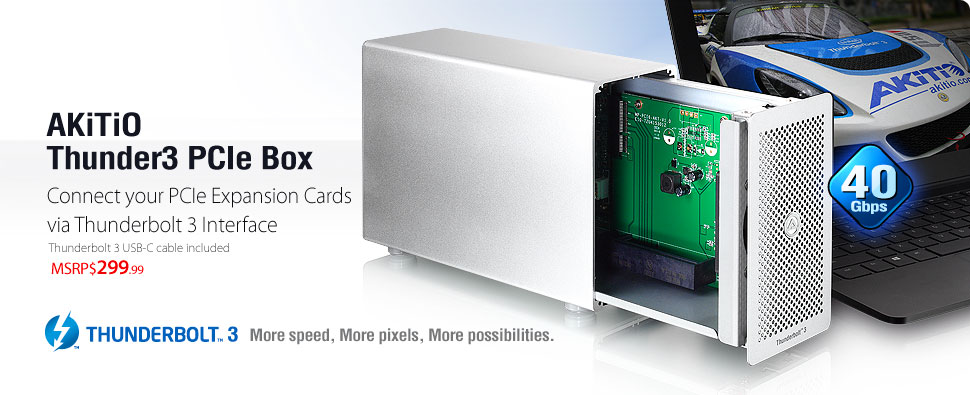 AKiTiO - External Hard Drive Enclosures, Thunderbolt, USB 3.1, RAID