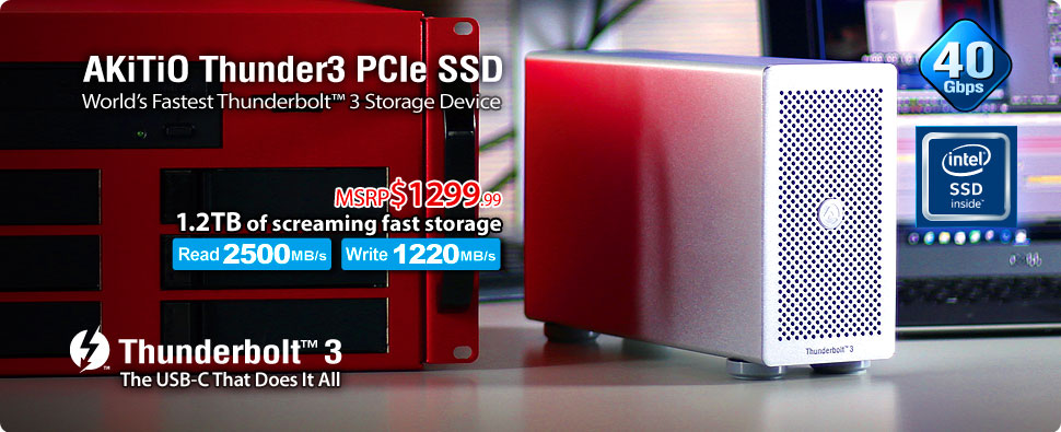 AKiTiO - External Hard Drive Enclosures, Thunderbolt, USB 3.1, RAID