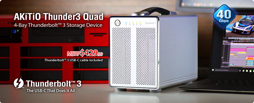AKiTiO - External Hard Drive Enclosures, Thunderbolt, USB 3.1, RAID